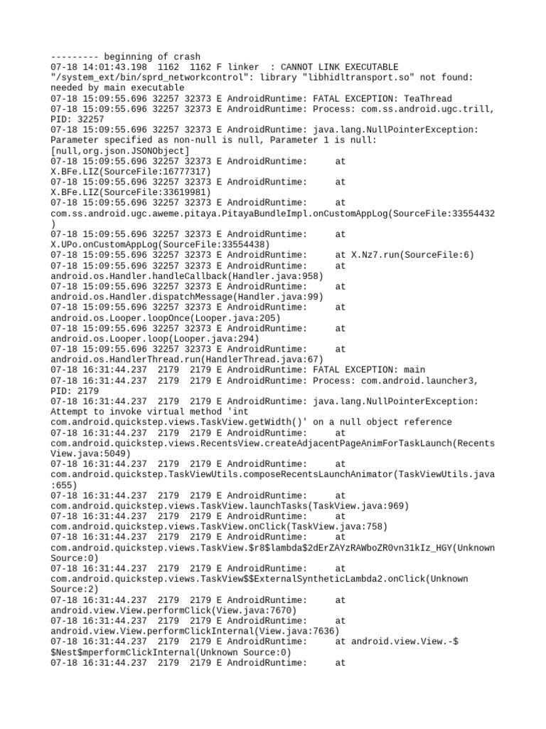 Standby Android Log 2024 0719 030248 | PDF | Computer Science | Computer Architecture