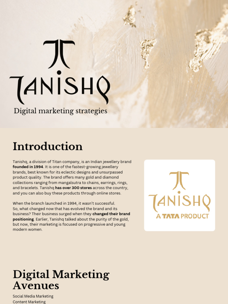 Tanishq Case Study | PDF | Social Media Marketing | Jewellery