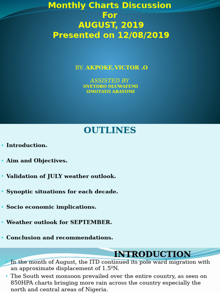 August 2019 Presentation | PDF | Rain | Trough (Meteorology)