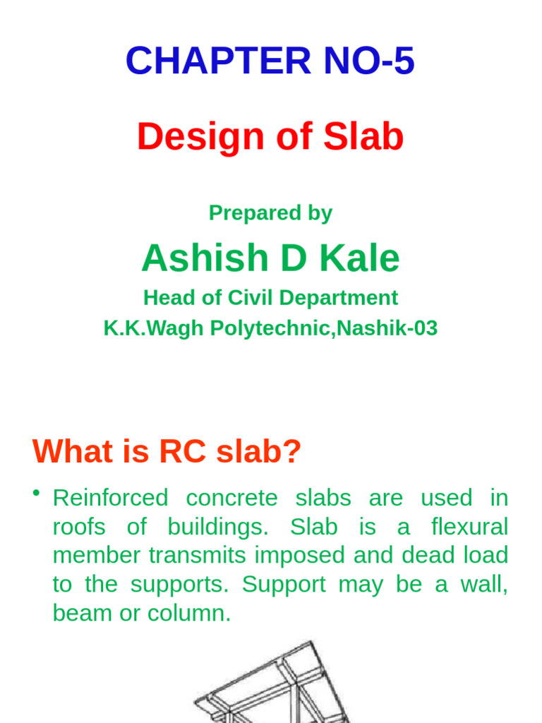 Unit-V-Design of Slab by Limit State Method | PDF | Materials ...