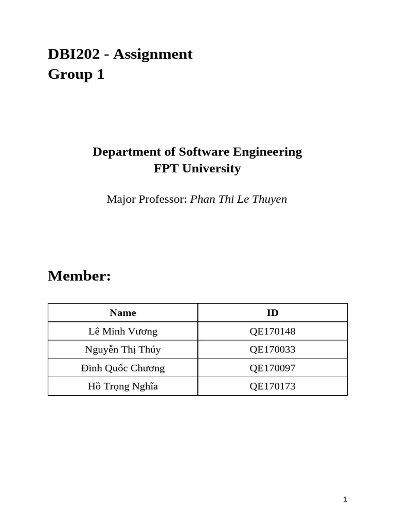 DBI202 - Assignment Report | PDF | Sql | Computer Data