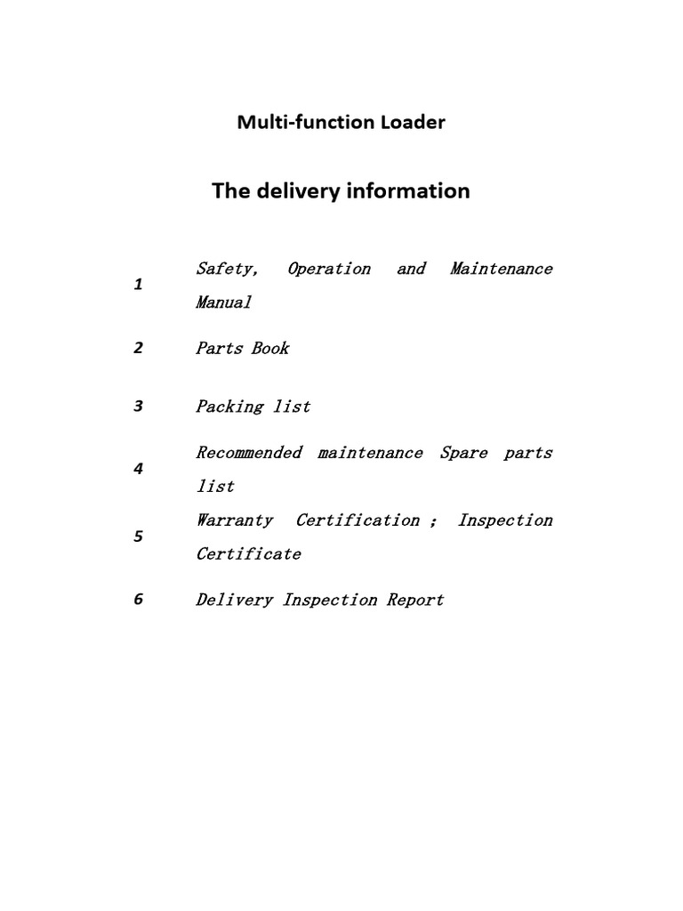 Multi Function Loader | PDF | Loader (Equipment) | Vehicles