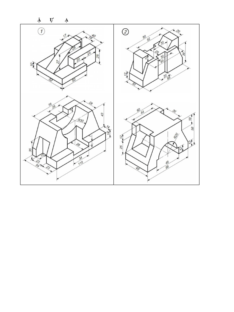 Bai Tap 3d Autocad | PDF