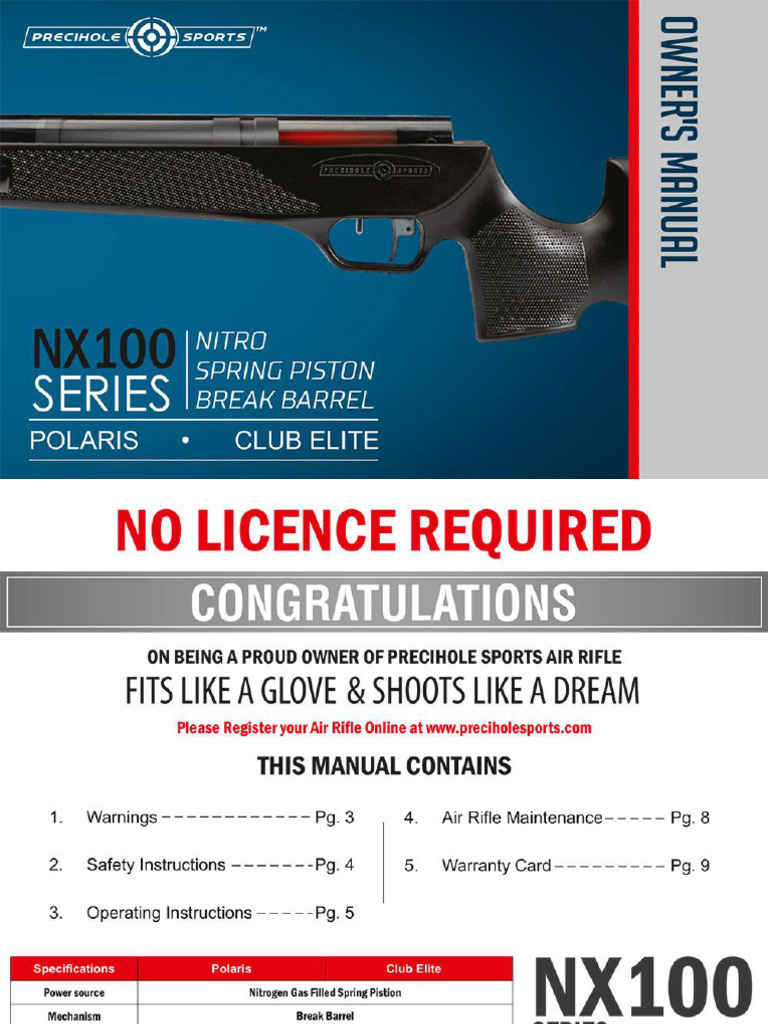 NX100 Owners Manual | PDF