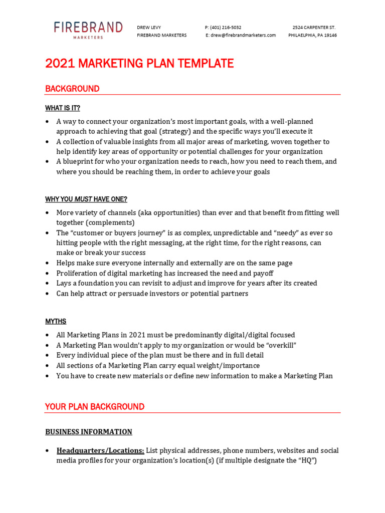CJP - Marketing Plan Template | PDF | Performance Indicator | Social Media