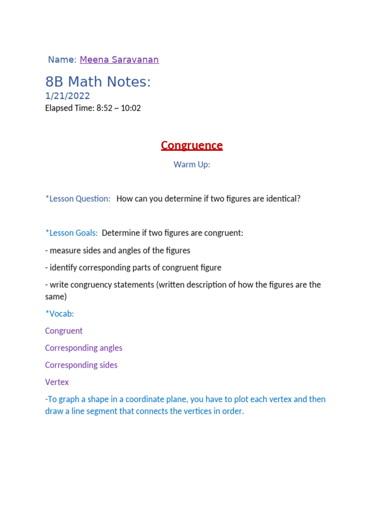 Math 8B notes | PDF | Triangle | Sphere