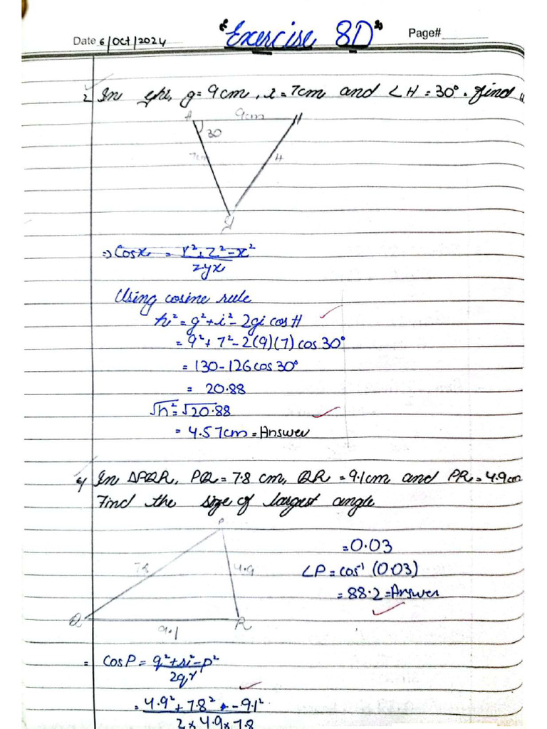 Chapter 8 Exercise 8d Pdf