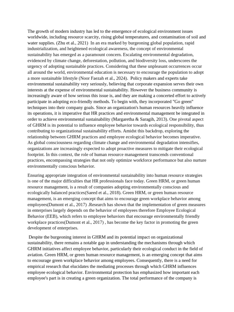 Business Research Proposal | PDF | Sustainability | Human Resource ...