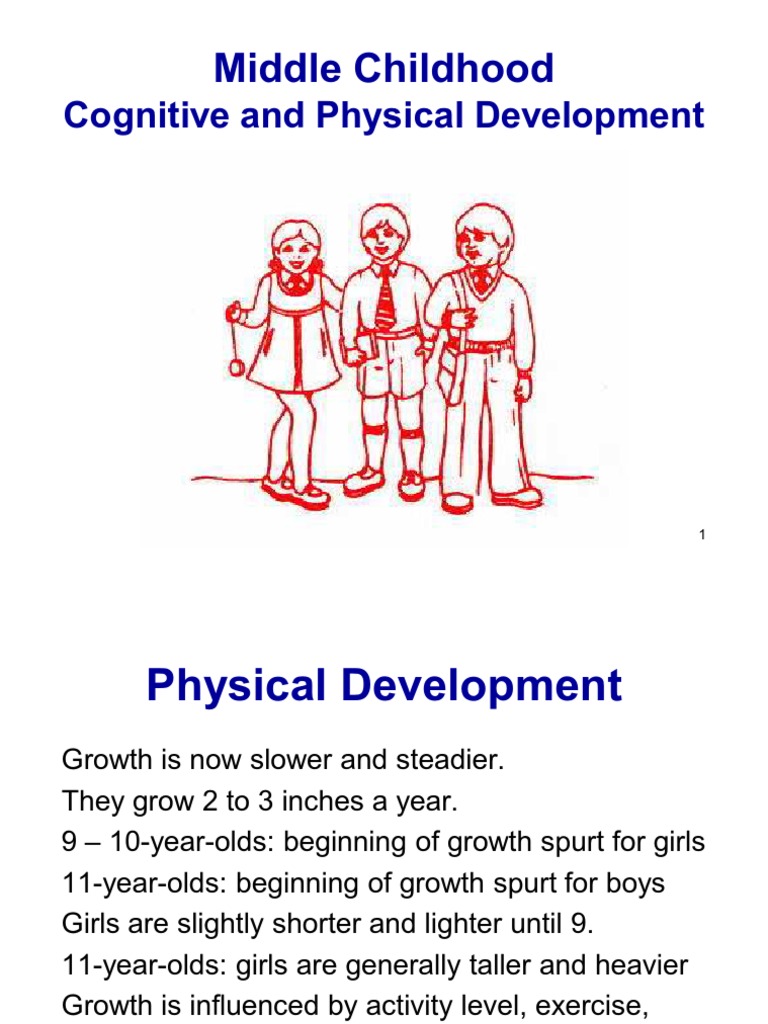 Middle Childhood, Cognitive and Physical Development 112 | Download ...