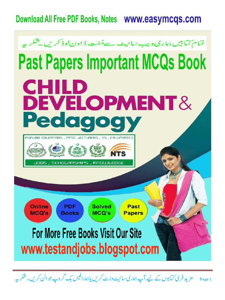 Pedagogy Dogar Sons Past Papers MCQs | PDF Pedagogy Dogar Sons Past Papers MCQs | PDF