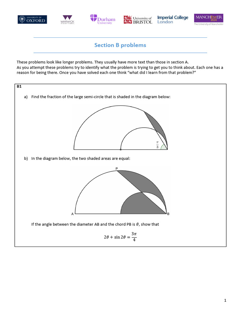 Study Focus 7 Workshop 7 Section B | PDF | Circle | Factorization