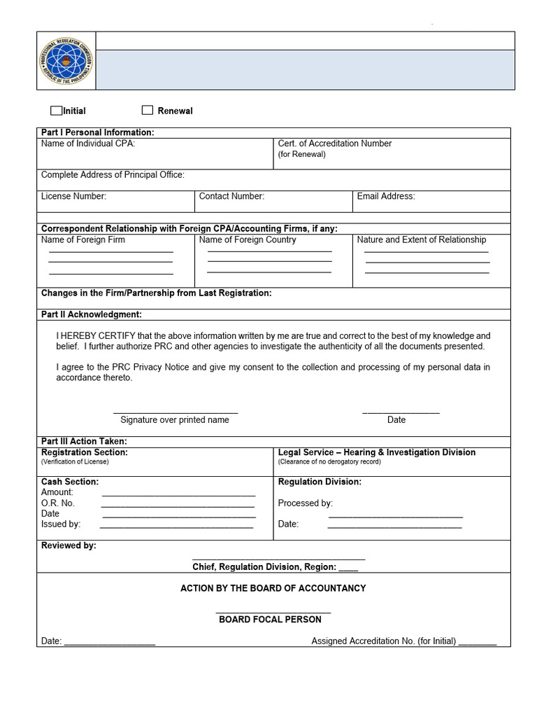 BOA Accreditation Application Guide | PDF | Certified Public Accountant ...