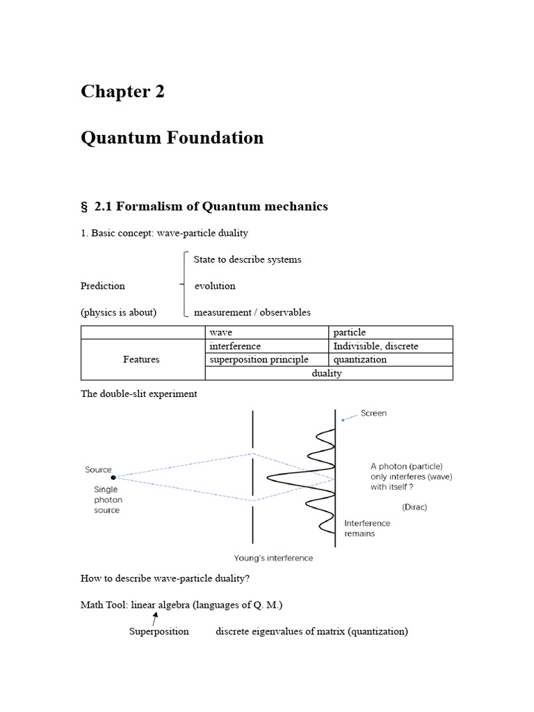 QCS Chapter-2-typed | PDF | Wave Function | Hilbert Space