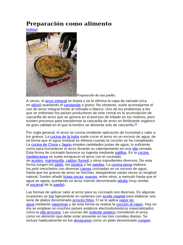 Preparación Como Alimento | PDF | Cocina, comidas y vino | Salud y bienestar