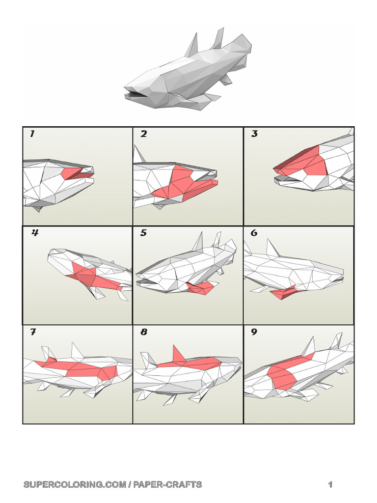 Coelacanth Fish Paper Crafts | PDF