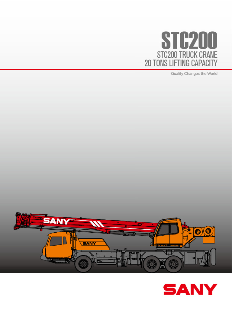 STC200 Truck Crane Overview | PDF | Crane (Machine) | Axle