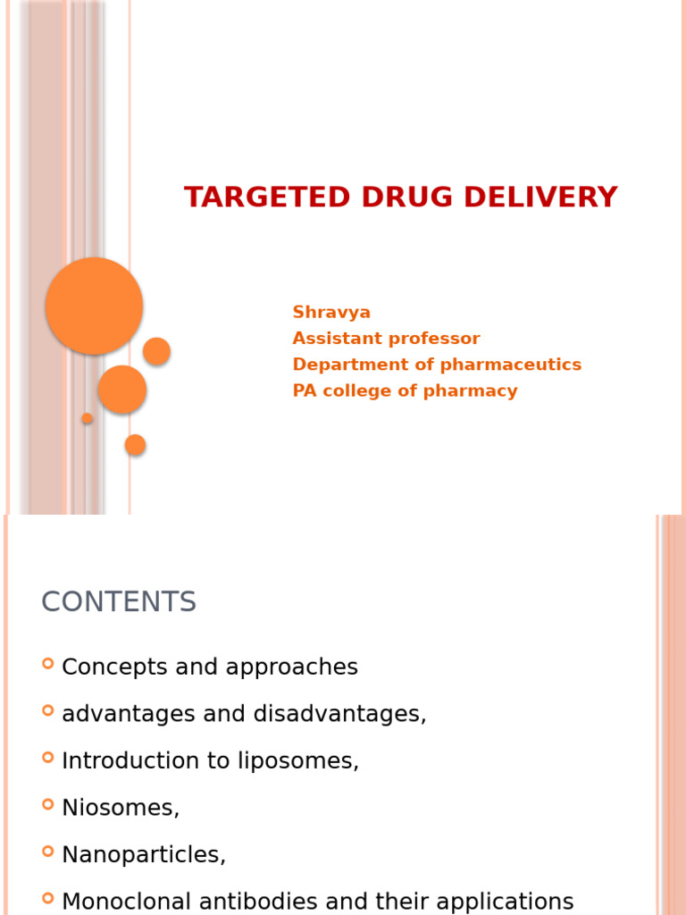 Targeted Drug Delivery | PDF | Liposome | Pharmaceutical Sciences