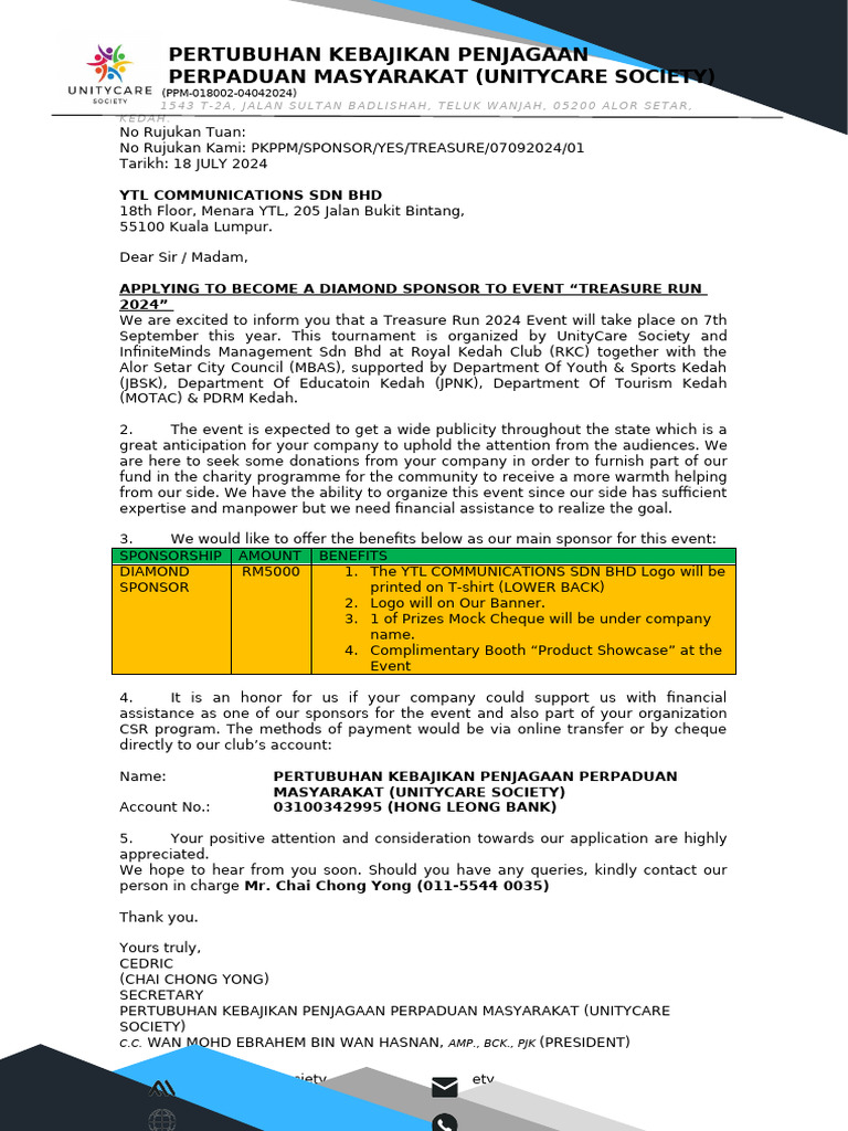 N24 Sponsorship YES PKPPM RUNNAME 07092024 01 | PDF | Business | Social Science