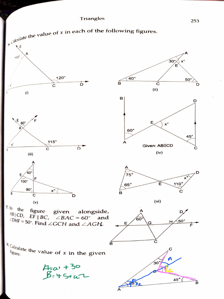 Maths Red Book - Triangles | PDF | Triangle | Geometric Shapes