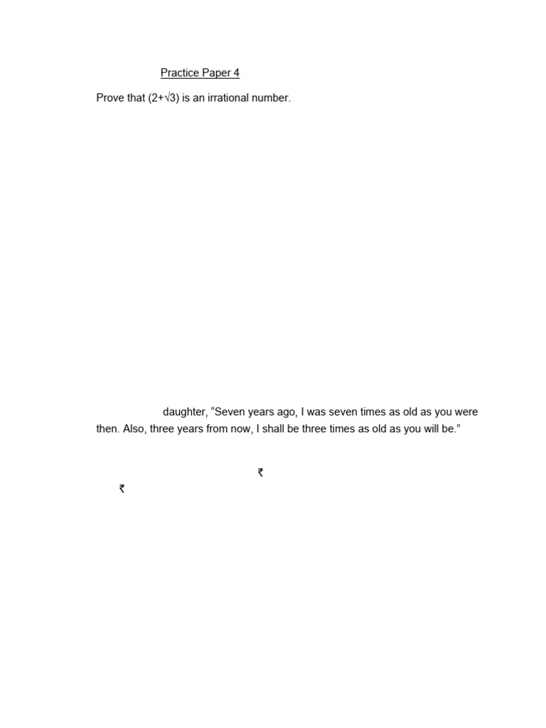 Practice Paper 4 Papa | PDF | Teaching Methods & Materials