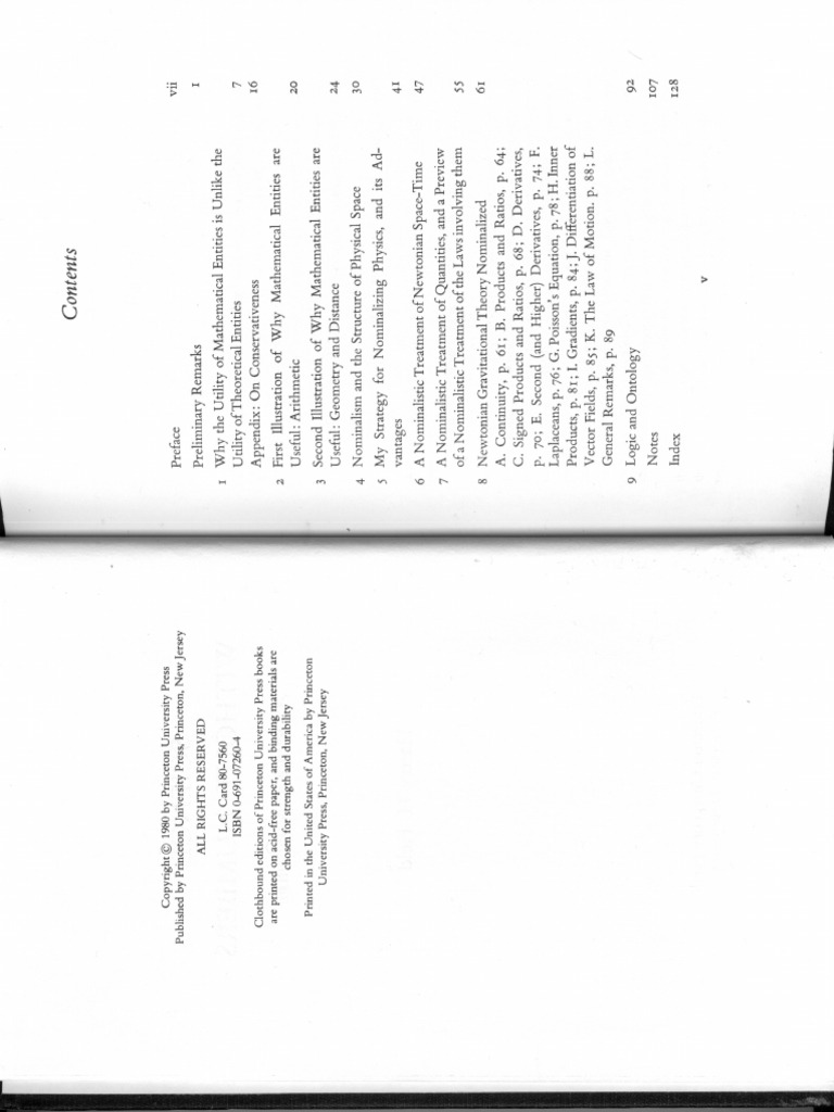 Hartry H. Field - Science Without Numbers - A Defence of Nominalism ...