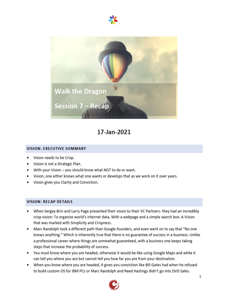 Walk The Dragon Session7 | PDF | Pricing | Marketing