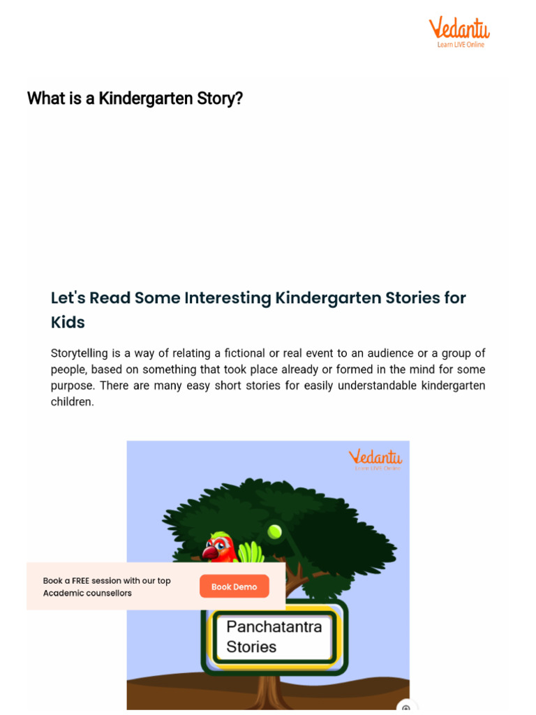 What Is A Kindergarten Story | PDF
