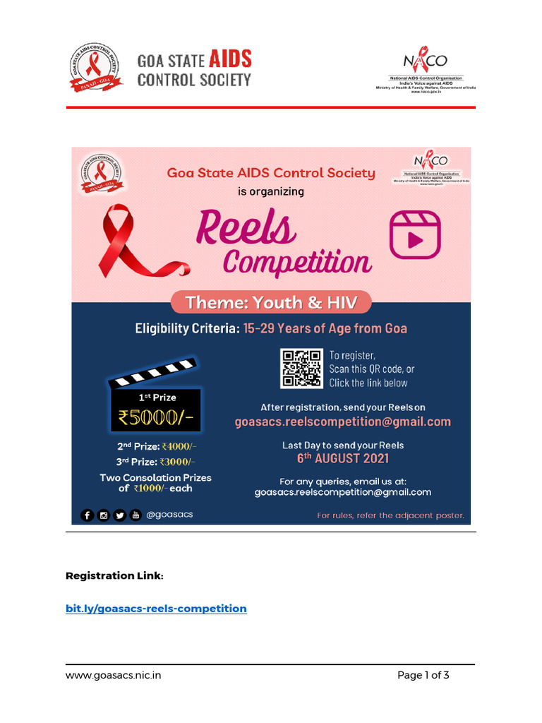 Reels Competition Gsacs | PDF | Games & Activities