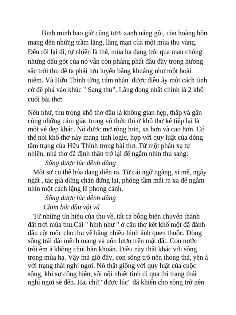 Sang thu | PDF