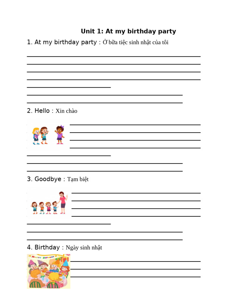 Unit 1 Vocabulary Copy Pdf