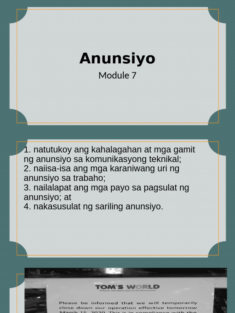 TECHVOC Q1 Module 7 | PDF