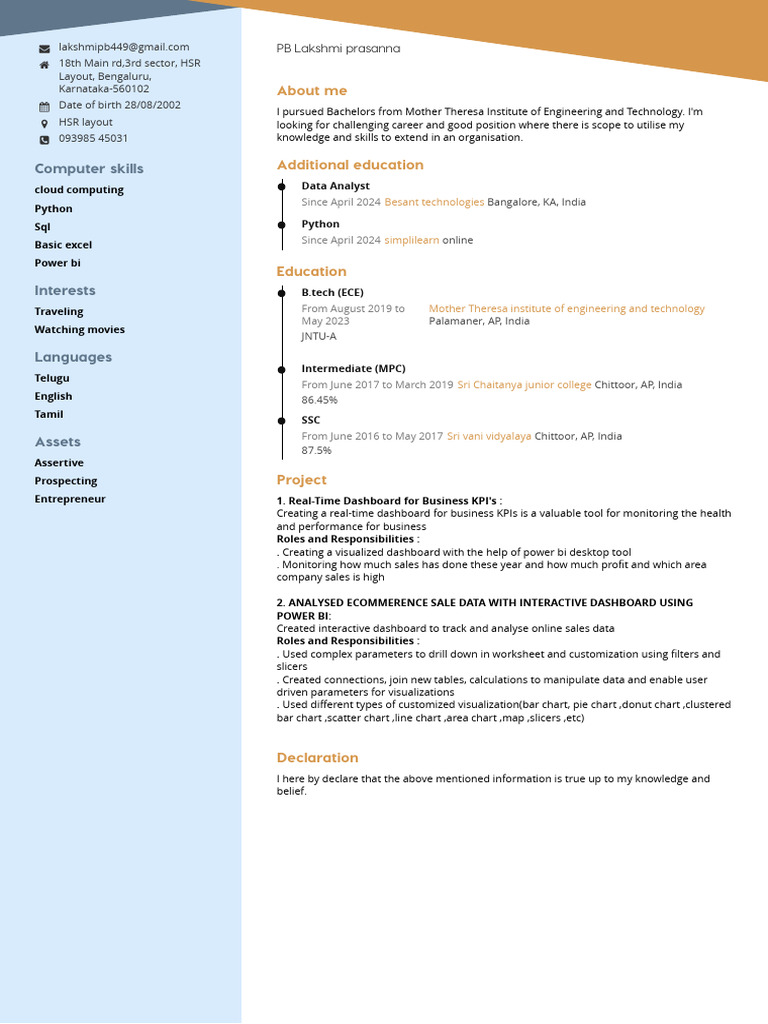 CV_2024_09_23_PB_Lakshmi_prasanna | PDF | Computing | Information Retrieval