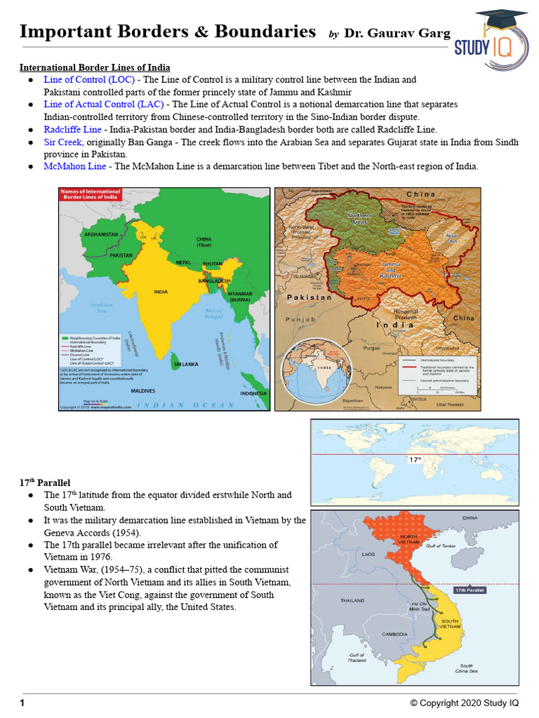 Important Borders and Boundaries Crux | PDF