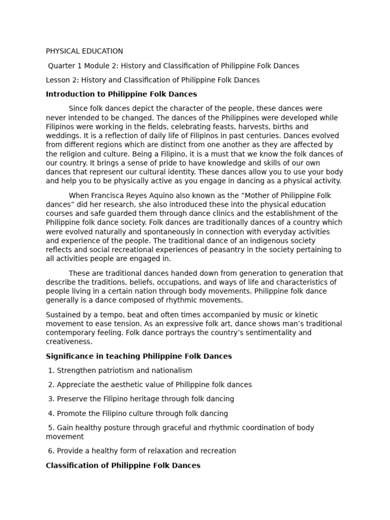 Q1-HOPE-3-RN-2 | PDF | Dances | Philippines
