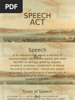 Searle's Classification of Speech Act | PDF | Semiotics | Human Communication