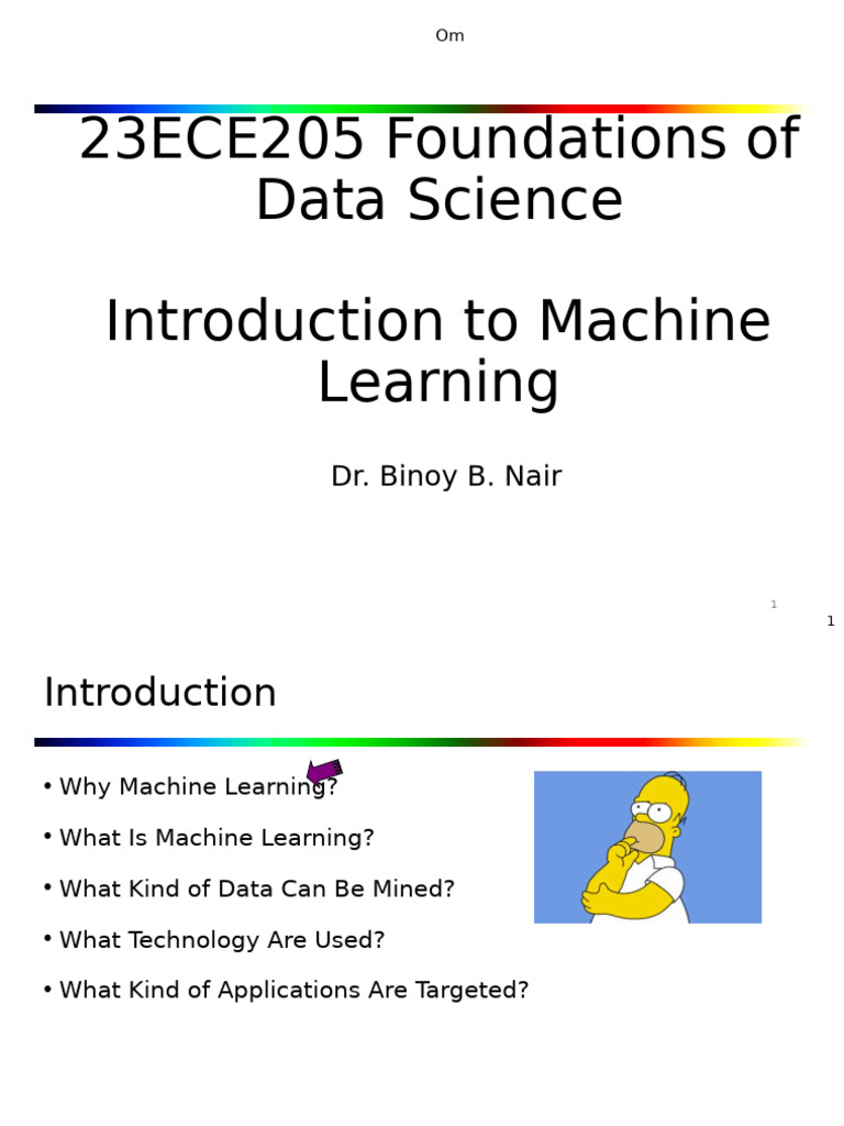 Introduction to Machine Learning Basics | PDF | Machine Learning ...
