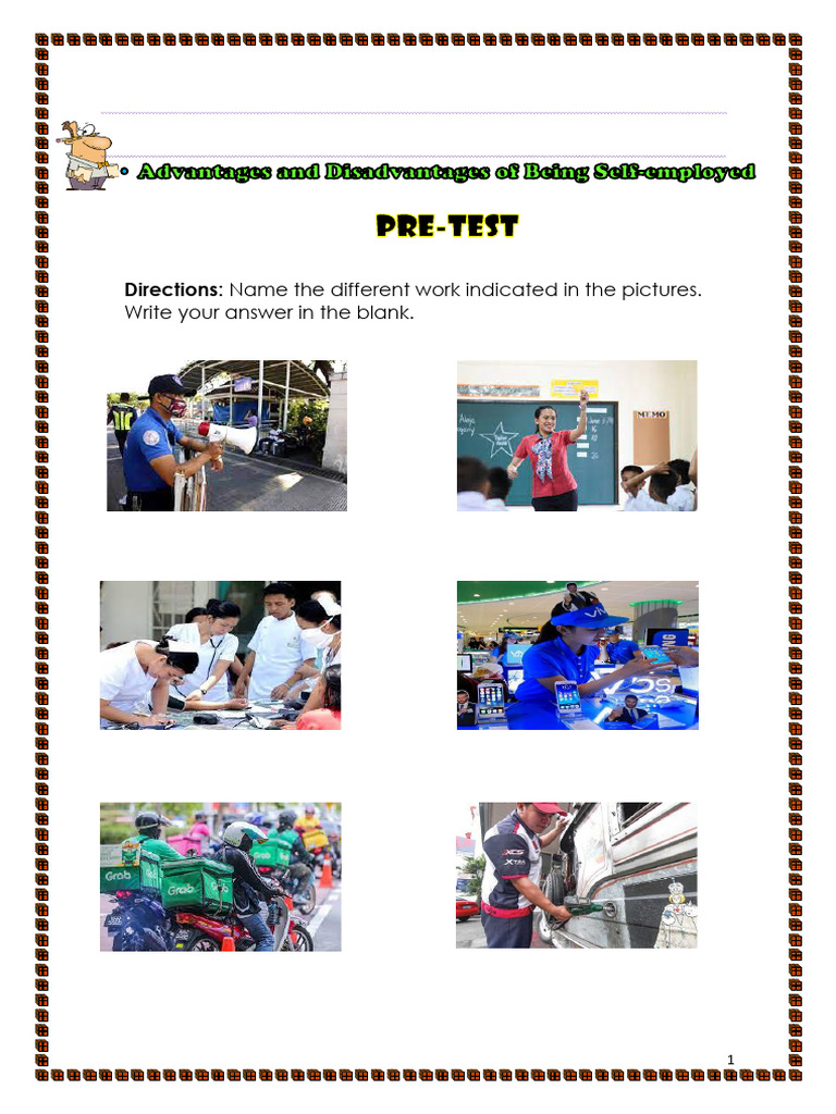 LS4 Worksheets (Self-Employed) | PDF | Business