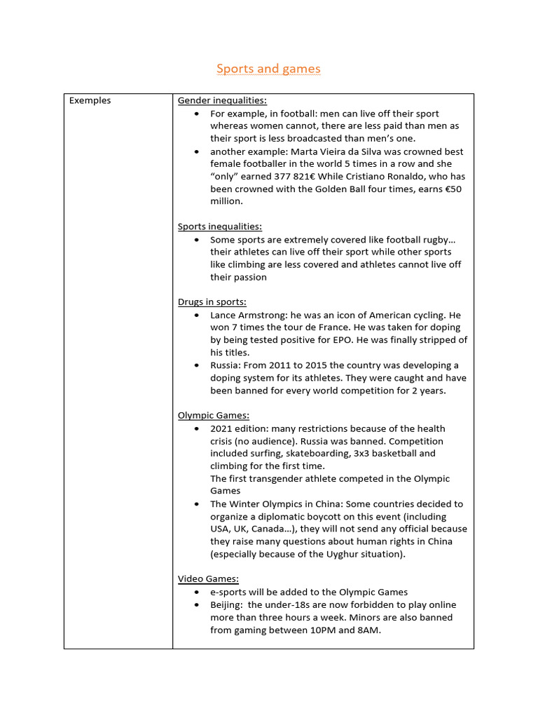 Gender and Drug Inequalities in Sports | PDF | Doping In Sport | Sports