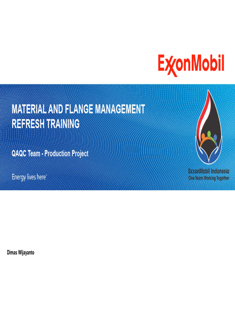 Material & Flange Management Refresh | PDF | Screw | Mechanical Engineering