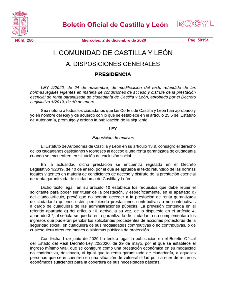 Ley+2 2020 RGC | PDF | Gobierno