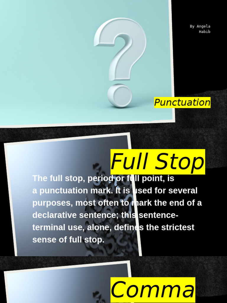 Punctuation | PDF | Language Arts & Discipline | Poetry