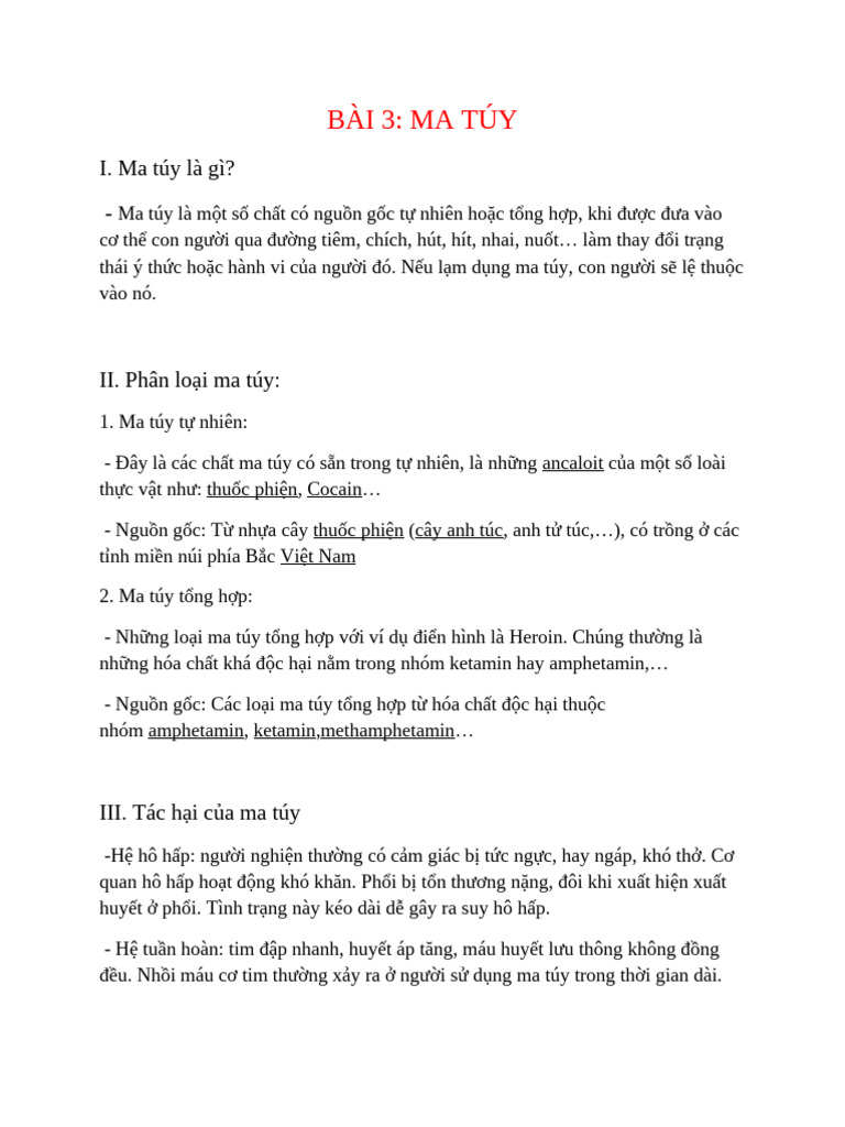 Ma Túy1 | PDF
