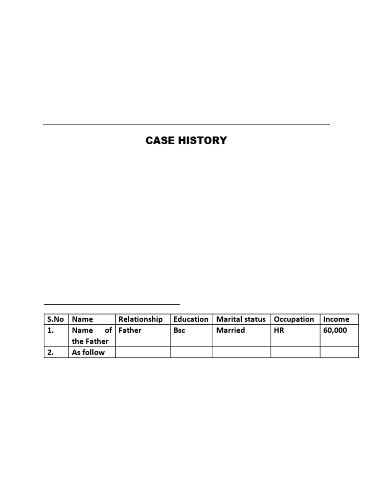Case Study Format | PDF
