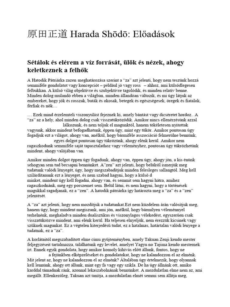 Harada Eloadasok | PDF