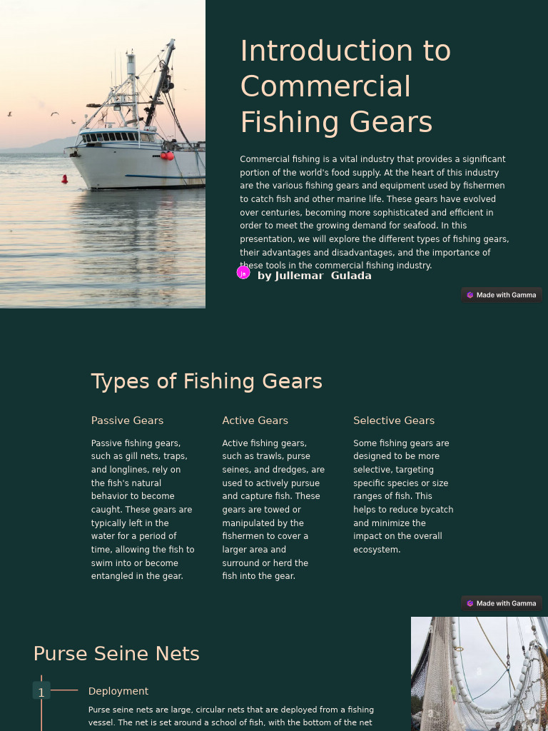 Introduction To Commercial Fishing Gears | PDF | Trawling | Commercial ...