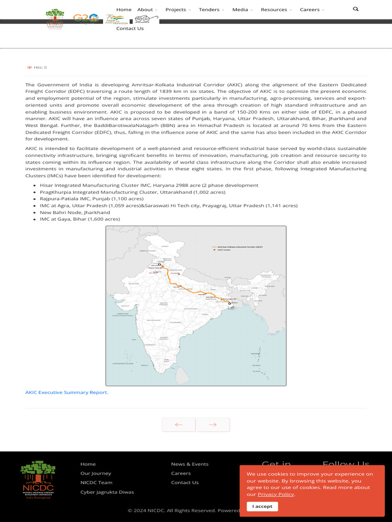Amritsar-Kolkata Industrial Corridor (AKIC) | PDF | Economies