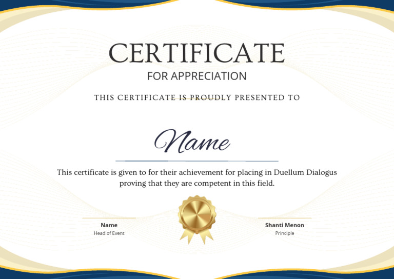 Certificates templates | PDF