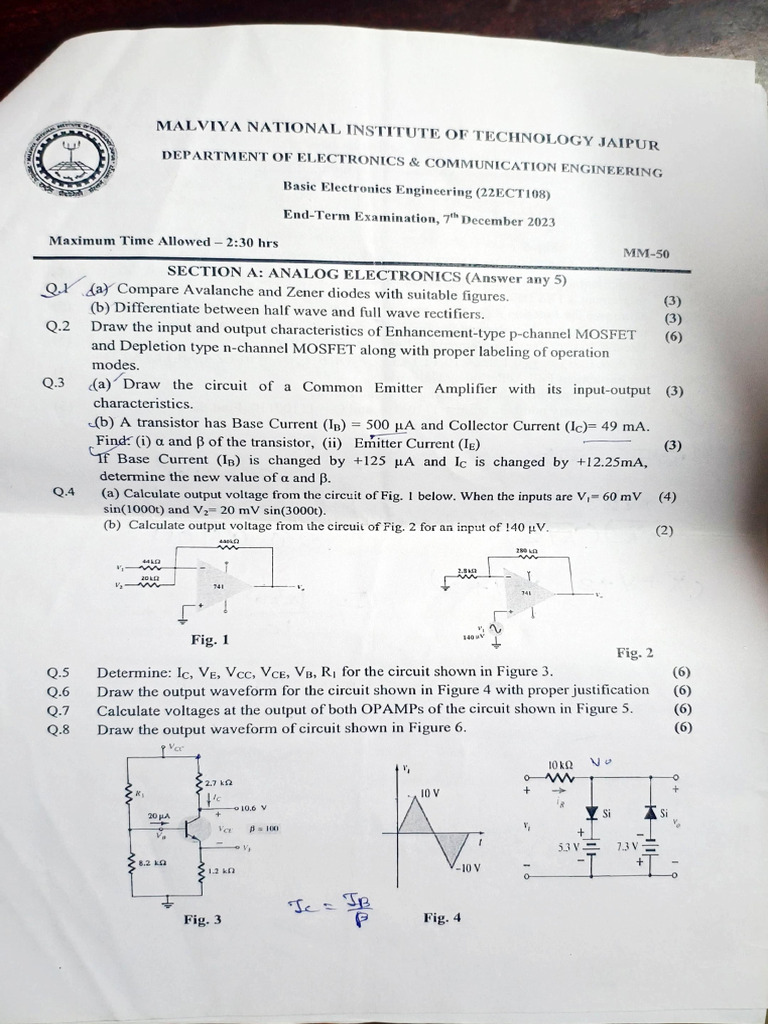 end sem 1st sem papers engineering | PDF | Electrical Network ...