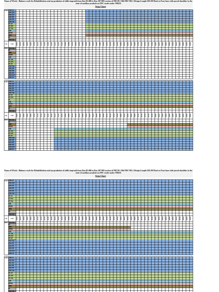 As Per Schedule -B Strip Chart | PDF