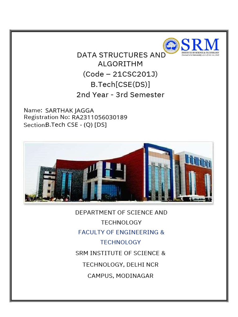 SARTHAK DSA FILE | PDF | Computer Programming | Algorithms And Data ... SARTHAK DSA FILE | PDF | Computer Programming | Algorithms And Data ...